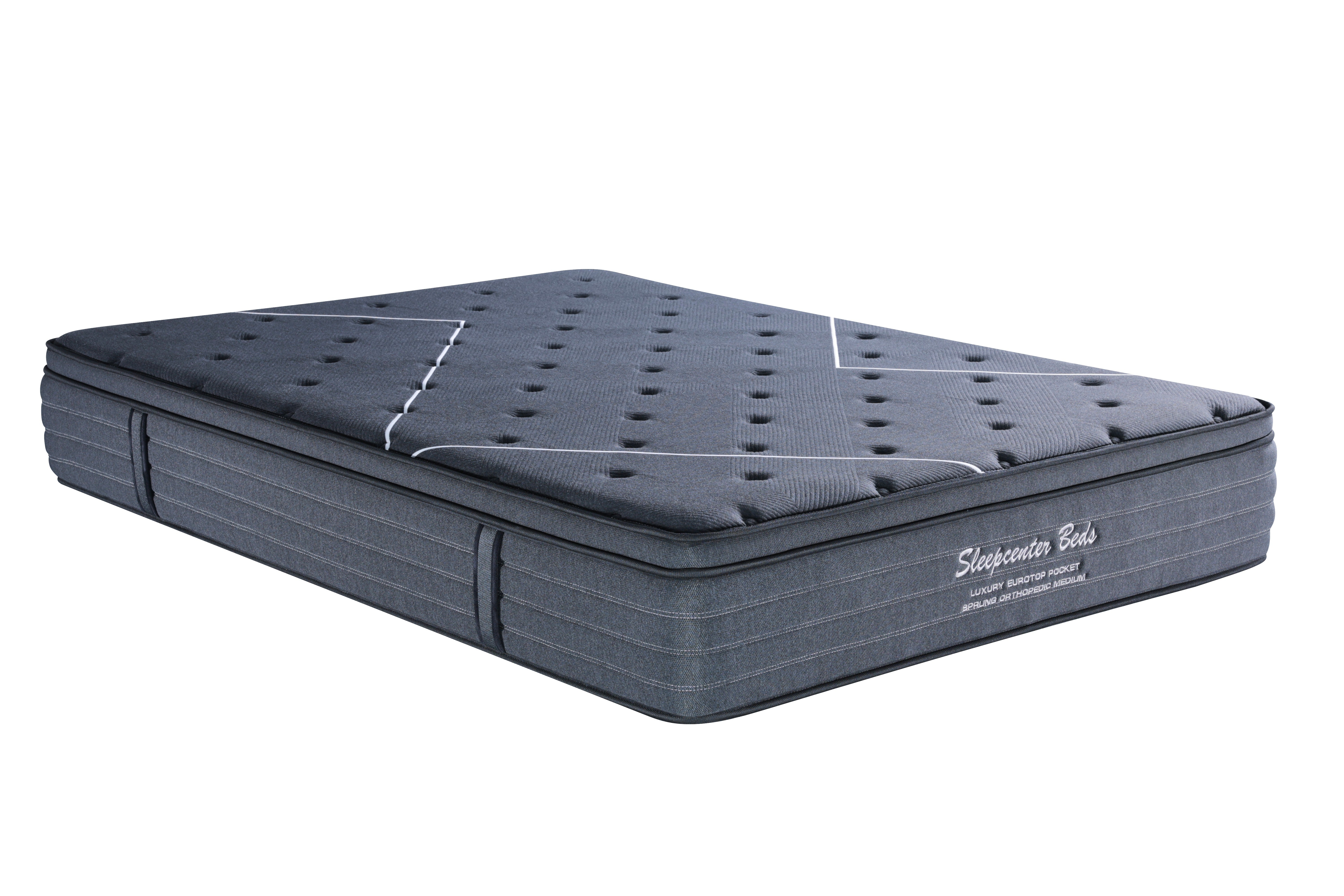 Orthopedic Luxury Euro Top Pocket Sprung Mattress - Super King - Mediu ...
