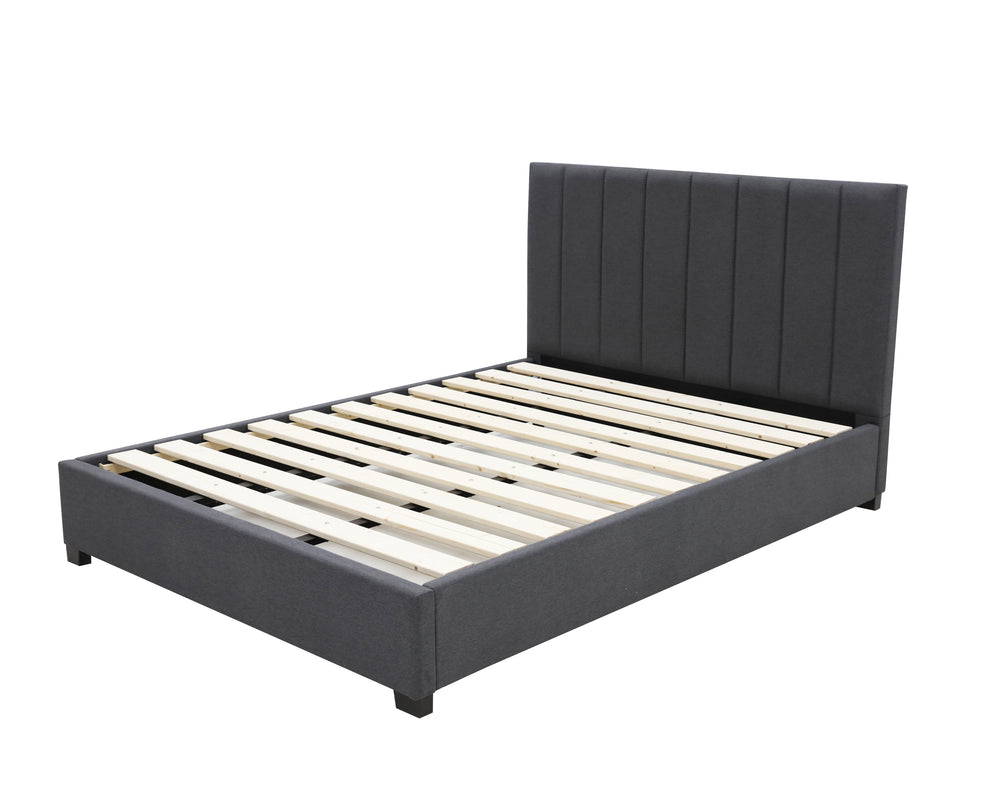 Modern Headboard Bed Frame - King - Charcoal – Sleepcenter Beds - New ...