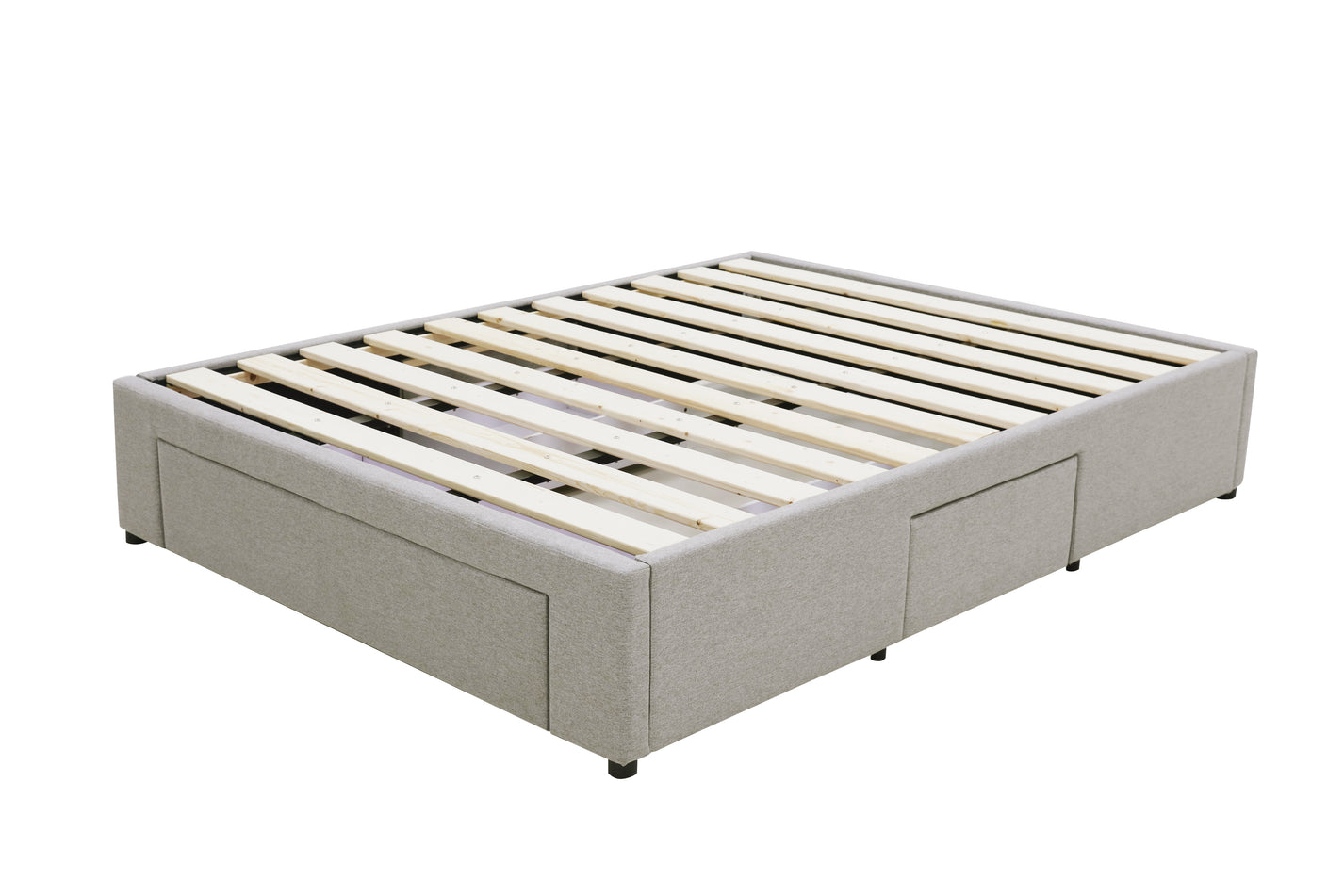 Bed Bases with 3 Drawers - Queen - Grey – Sleepcenter Beds - New Zealand